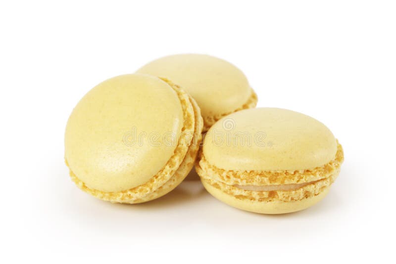 Lemon macarons stock image. Image of dining, macarons - 19011455