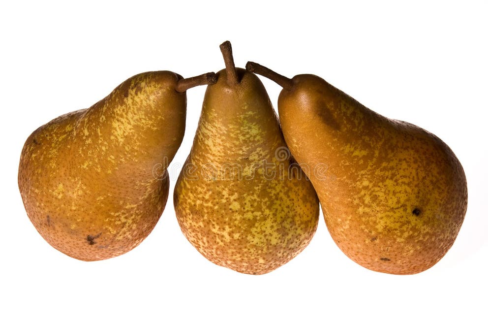 Three yellow pears stock image. Image of fruit, pear - 10995903