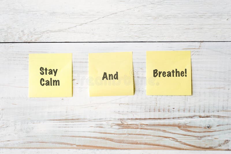 Six Yellow Post-it Sticky Notes on a Cork Board Stock Photo - Image of ...