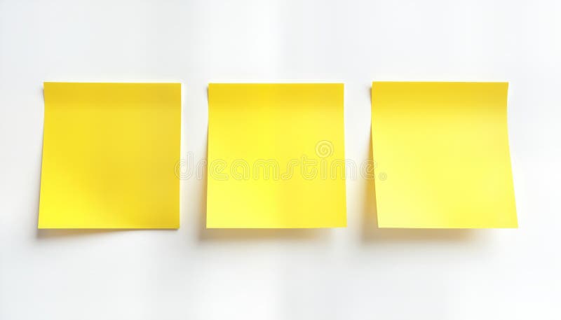 Red Sticky Note on Transparent Background. Blank Note is Taped To a ...
