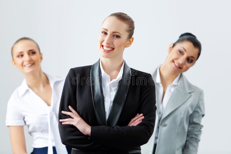 Three Young Business People Laughing Stock Photo - Image of ...