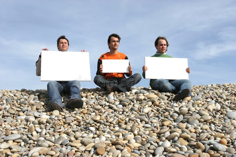 3 young men posing stock image. Image of horizontal, group - 4483641