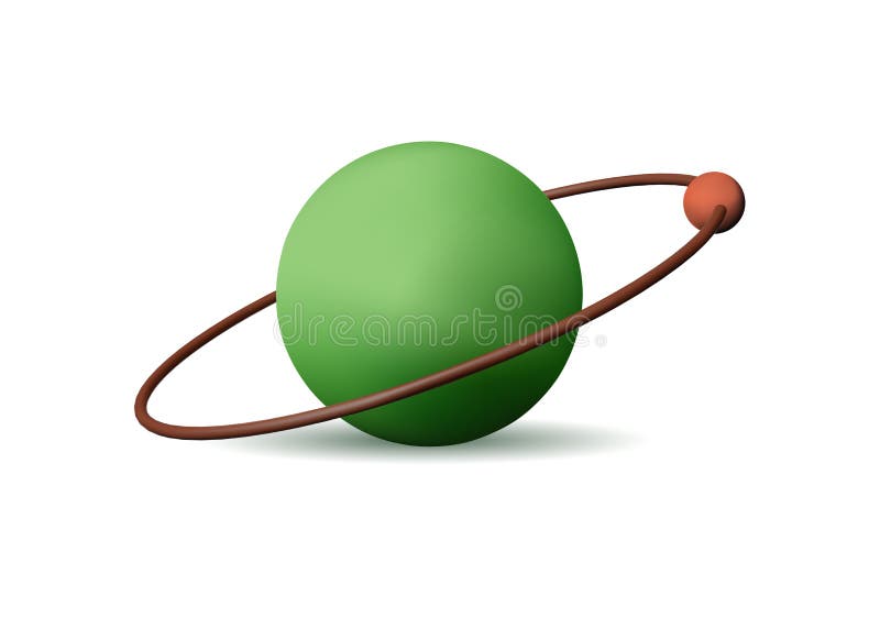 Threedimensional atom. stock vector. Illustration of neutron - 130841020