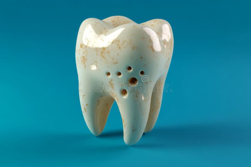 ThreeDimensional Model of a Decayed Tooth Featuring Detailed Plaque ...