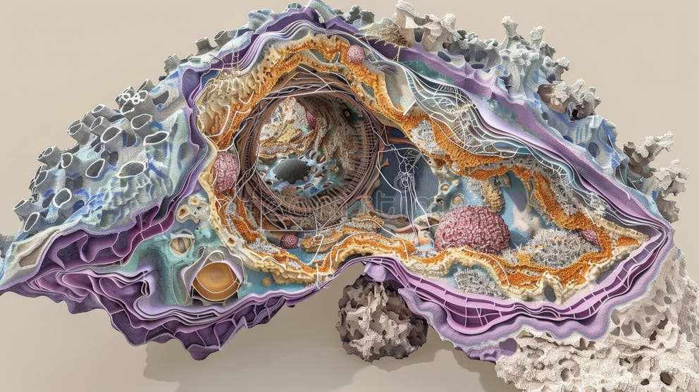 A Threedimensional Reconstruction of a Cell Giving a Detailed View of ...