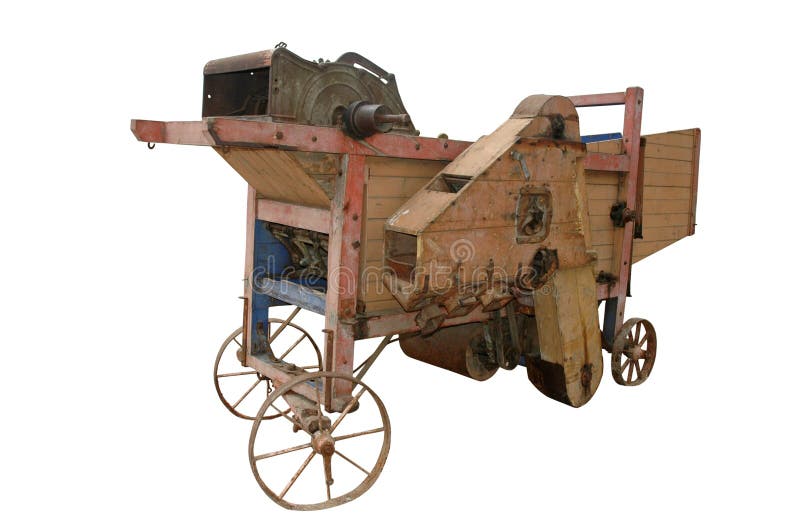 Threshing machine stock photo. Image of ancient, traditional - 34785282