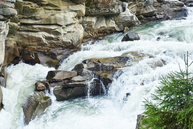 Threshold of the Mountain River Stock Photo - Image of thresholds ...