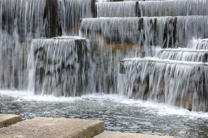 Concrete Block Waterfall