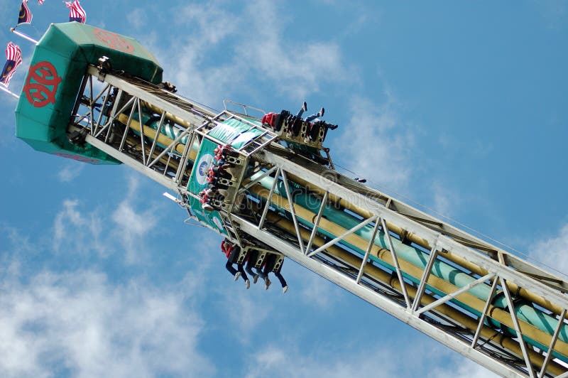 Thrill ride stock photo. Image of carnival, azure, festival - 1886388