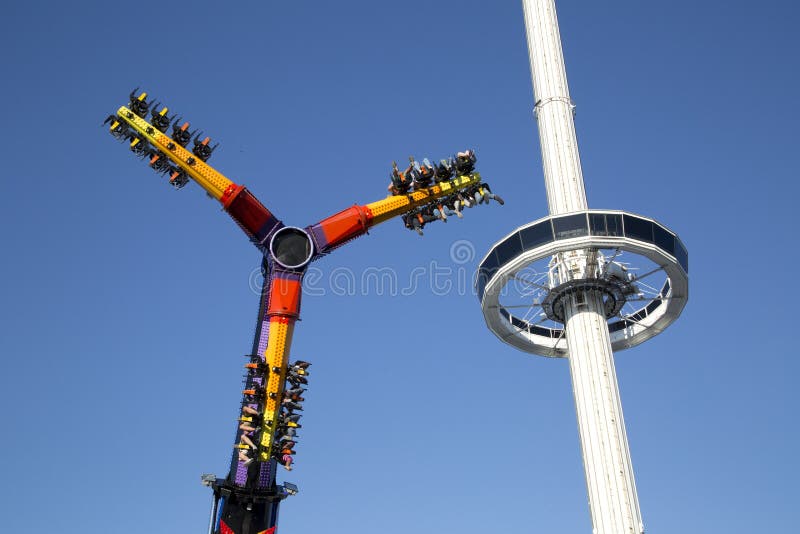 Thrill and Sky Rides at State Fair of Texas Editorial Photography ...