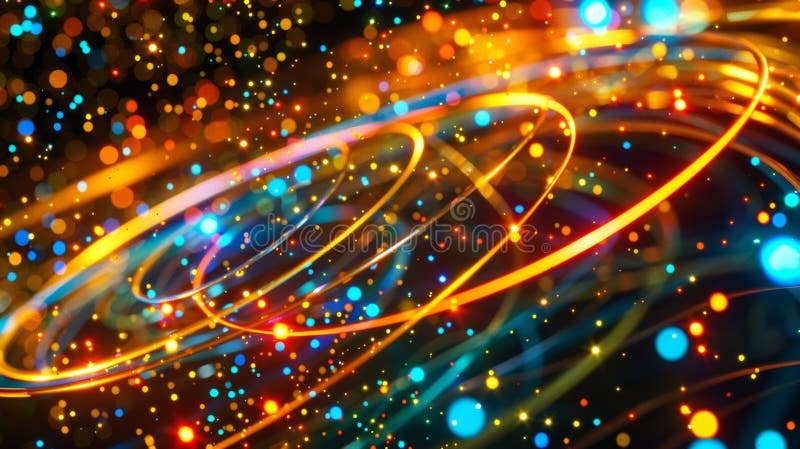 A Thrilling Display of Neon Lights Representing the Unification of Two ...