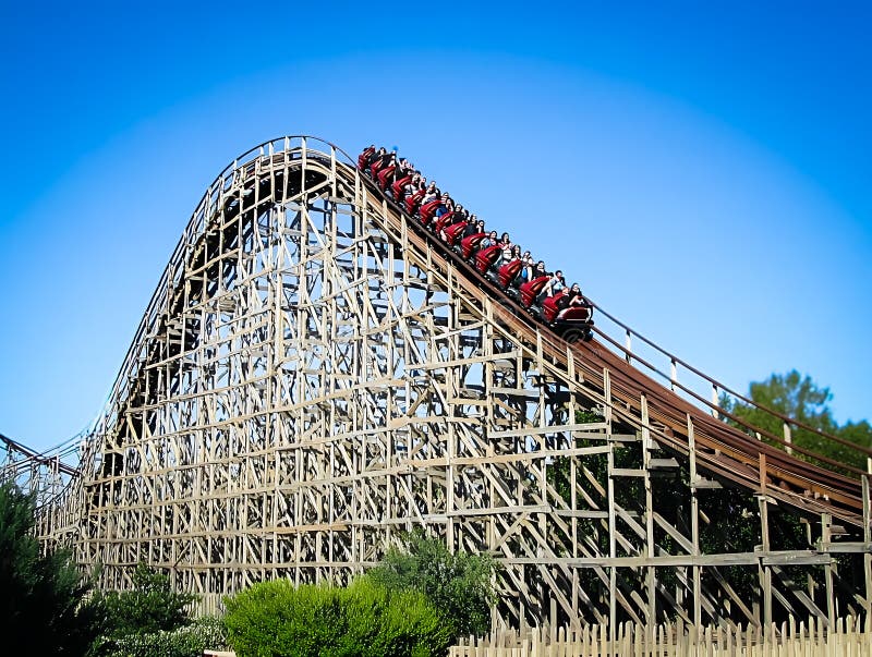 Thrilling Roller Coaster Ride, Ai Generated Stock Illustration ...