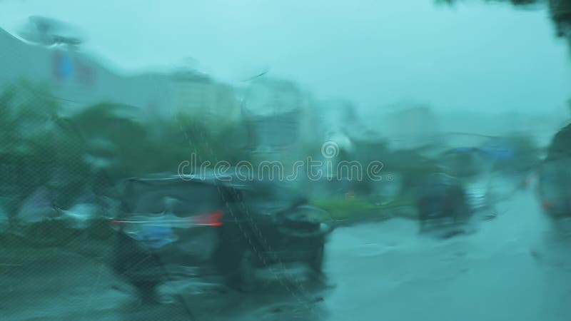 Stormy drive at high speed stock footage. Video of thunder - 379303752