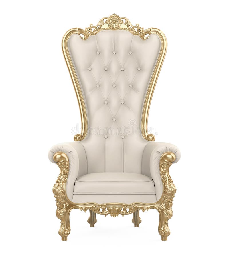 Throne Chair Isolated stock illustration. Illustration of rich - 136013978