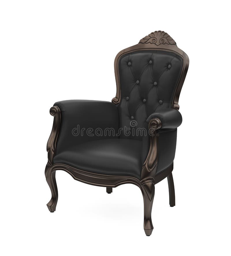 Throne Chair Isolated stock illustration. Illustration of black - 119265890