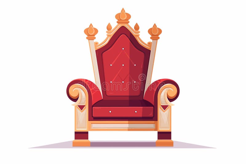 Throne Chair Vector Flat Minimalistic Isolated Vector Style ...