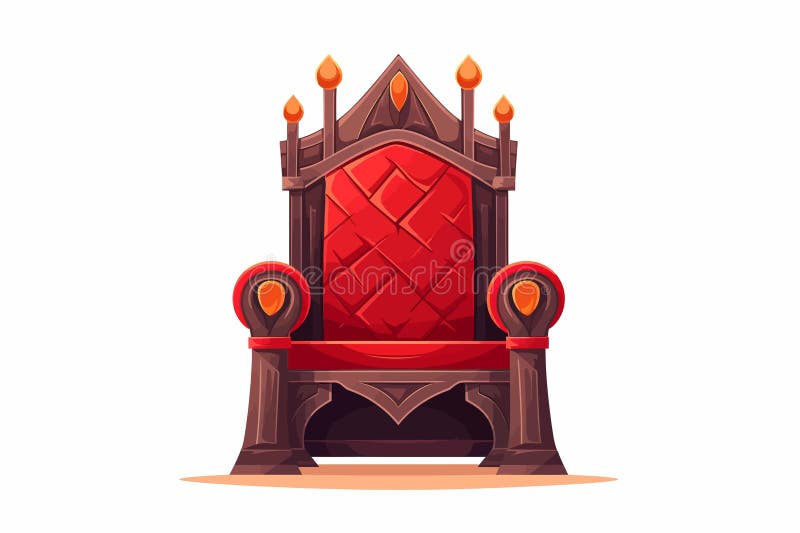 Throne Chair Vector Flat Minimalistic Isolated Vector Style ...