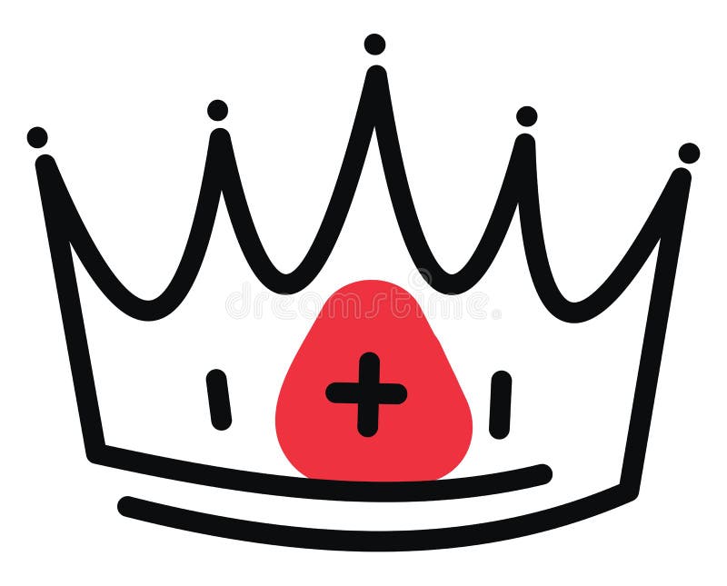 Throne and Crown. Vector Illustration Stock Vector - Illustration of ...