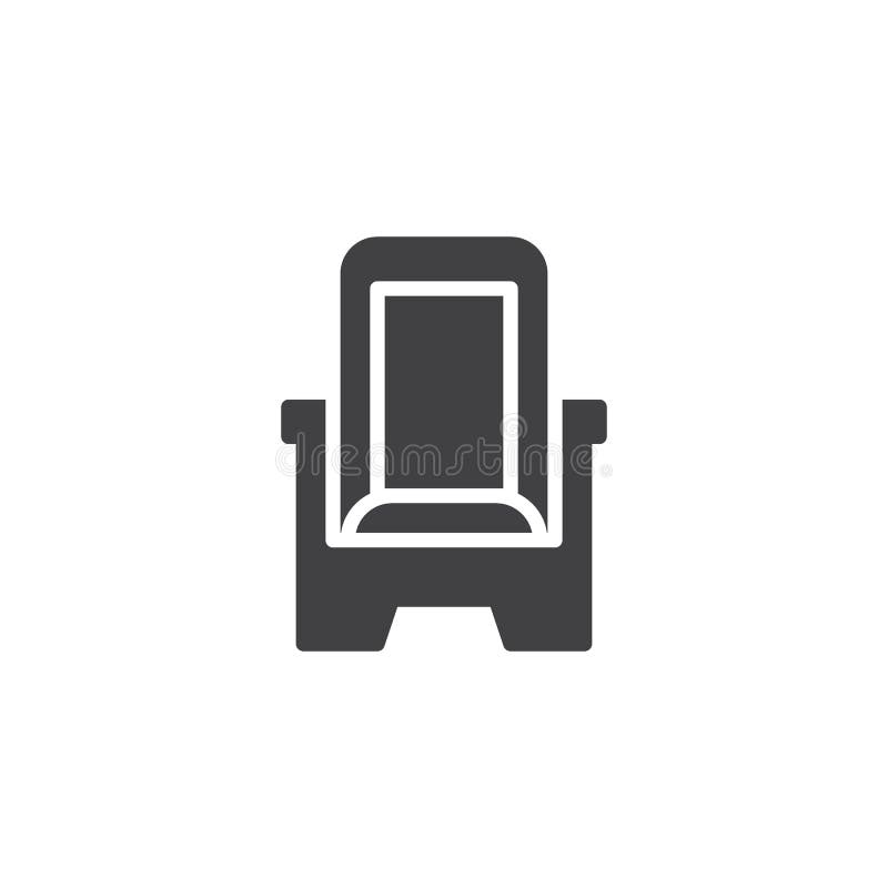 Throne vector icon stock vector. Illustration of glyph - 119063995