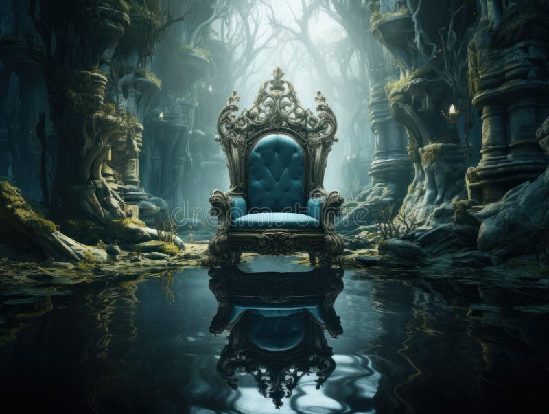 The Ice Throne. stock photo. Image of style, successor - 298970216