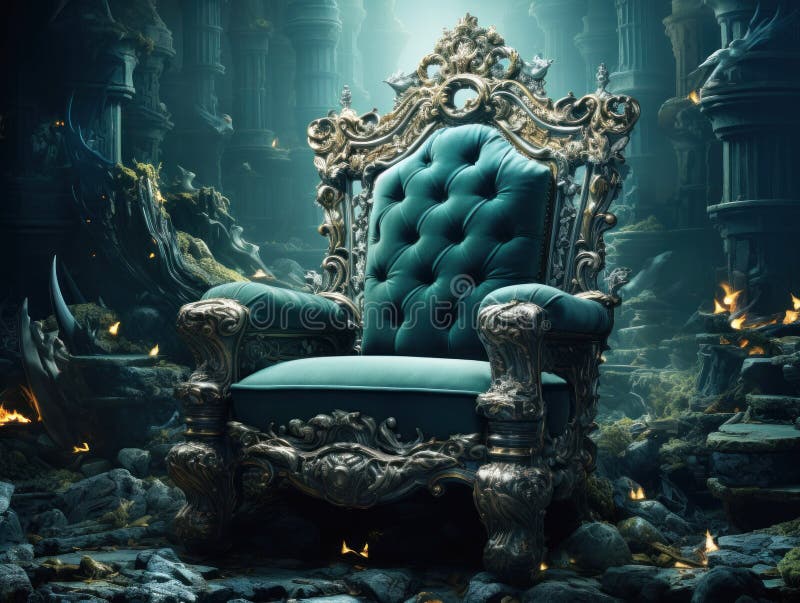 Throne on the Water. a Beautiful Throne. Stock Image - Image of ...