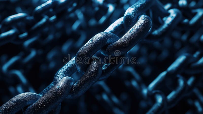 A Throng with a Network of Links Seen from Above Stock Illustration ...