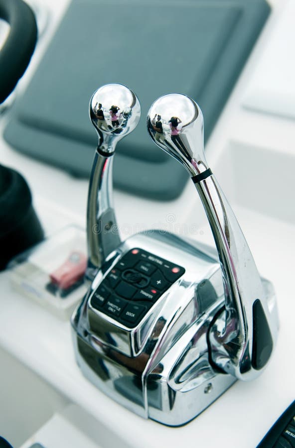 Old Ship Throttle Speed Control And Communication System Stock Photo ...