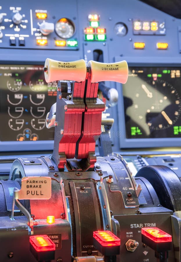 Throttle of an Airplane stock image. Image of event, fleet - 31116087