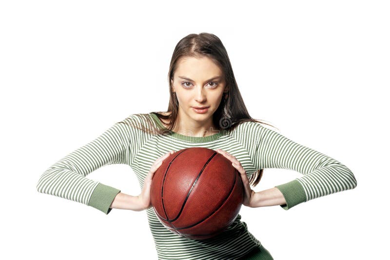 Throw stock image. Image of female, sport, girl, glance - 20561279