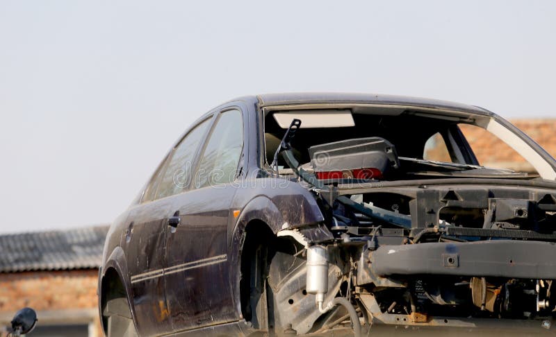 Throw cars in the trash stock photo. Image of industrial - 241723598