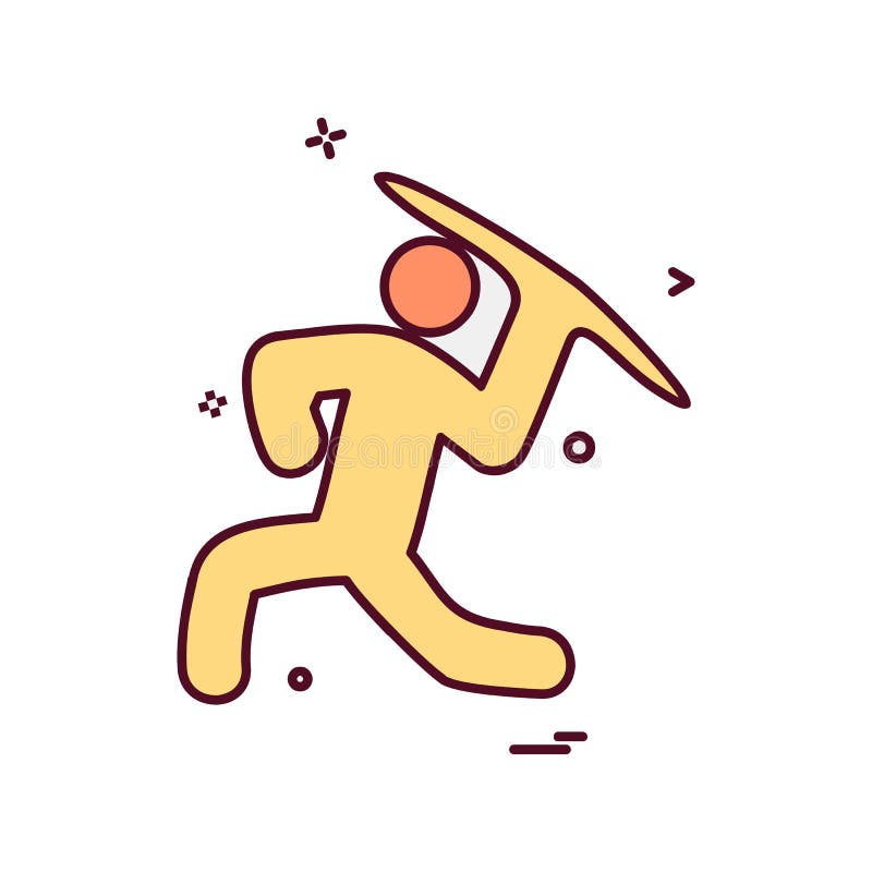 Throw icon design vector stock vector. Illustration of garbage - 125532960