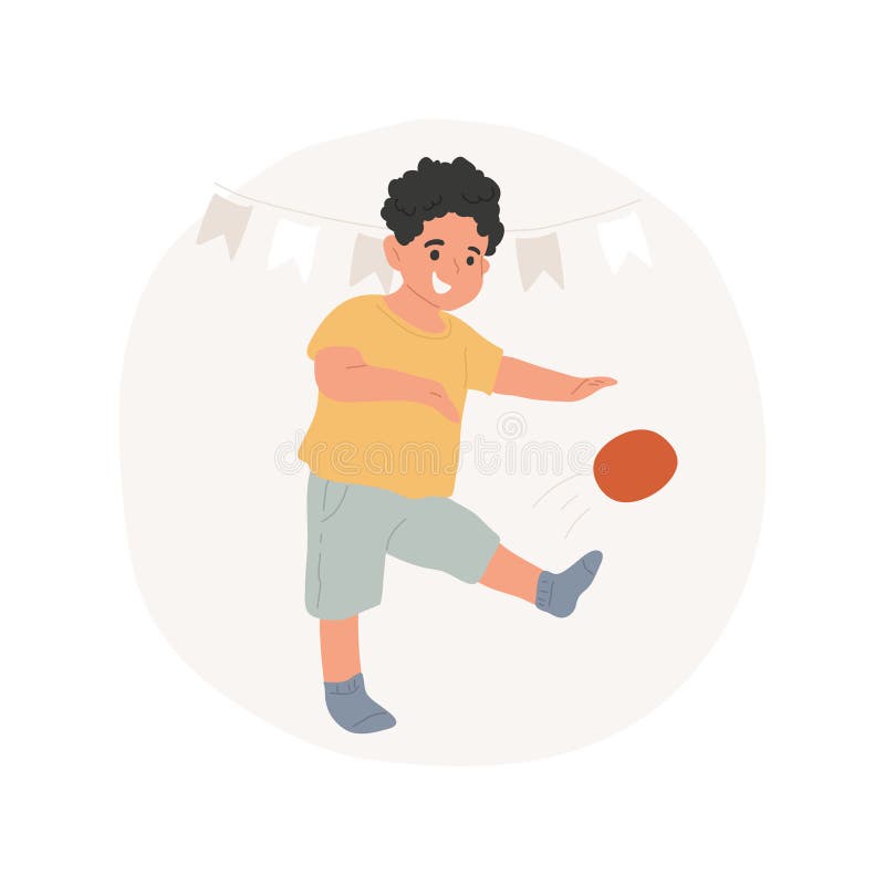 Throw and Kick Game Isolated Cartoon Vector Illustration. Stock Vector ... Throw and Kick Game Isolated Cartoon Vector Illustration. Stock Vector ...
