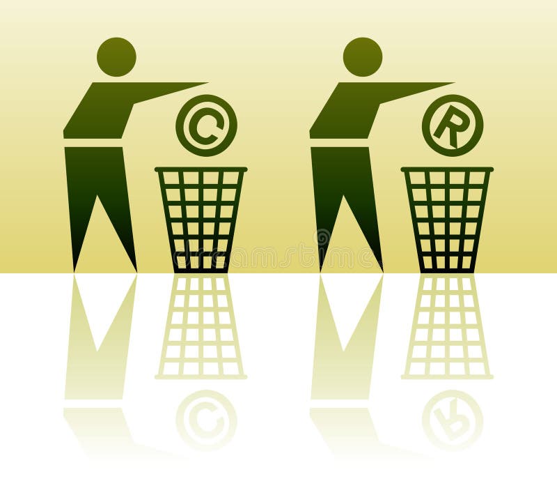 Throw out mark icons stock vector. Illustration of container - 6963743