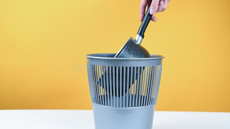 Throw the Pot in the Trash Bin Stock Image - Image of problem, throw ...