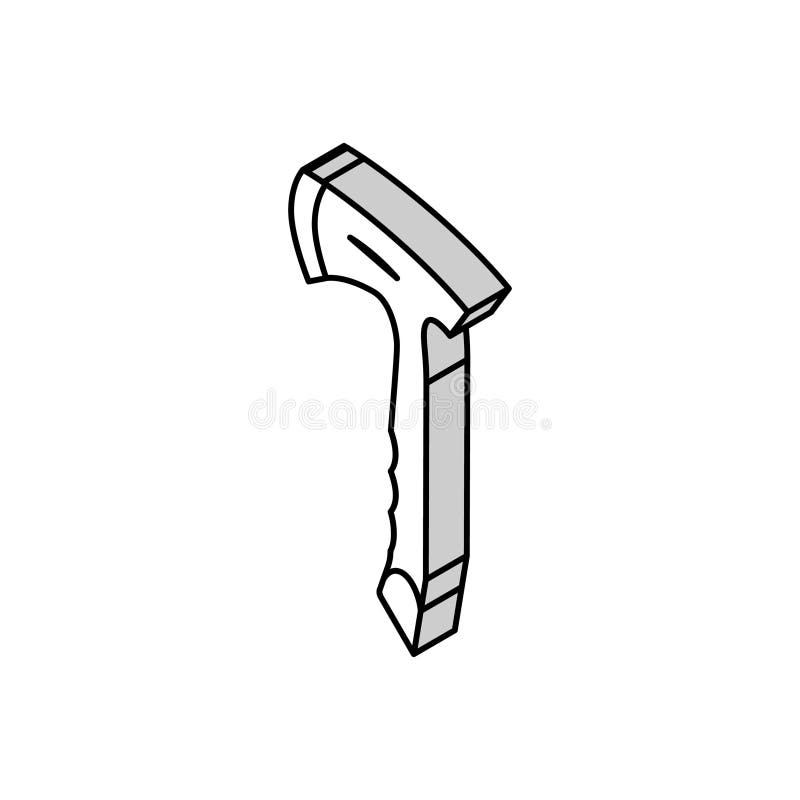 Throwing Axe Tool Isometric Icon Vector Illustration Stock Vector ...