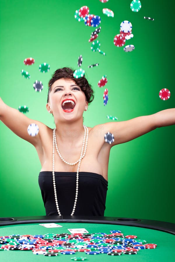 Throwing chips in the air stock image. Image of play - 18814349