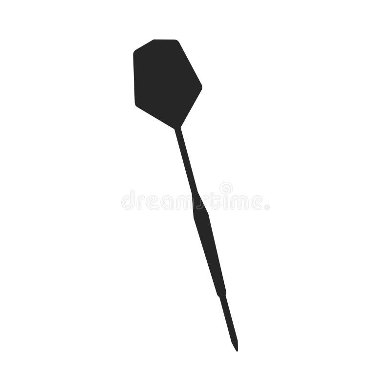 Throwing Dart Silhouette Vector Stock Vector - Illustration of sharp ...