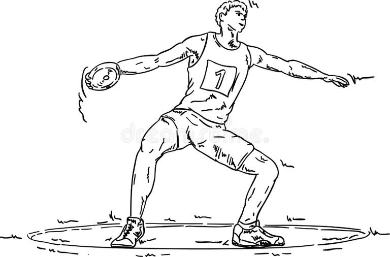 Discus Throwing Stock Illustrations – 431 Discus Throwing Stock ...