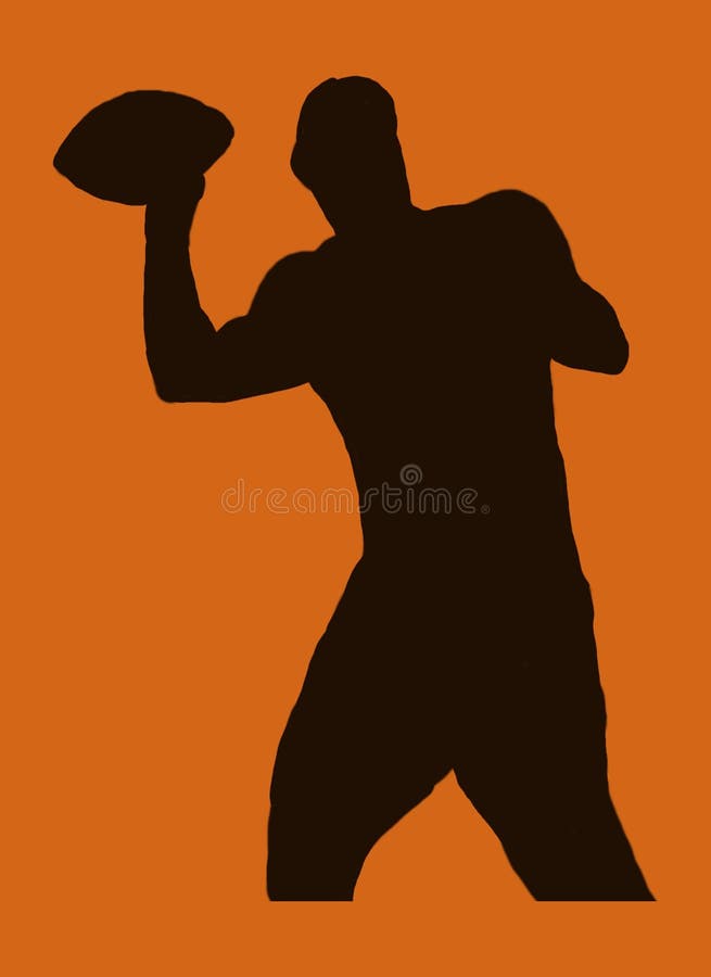 Throwing football stock illustration. Illustration of position - 49032873