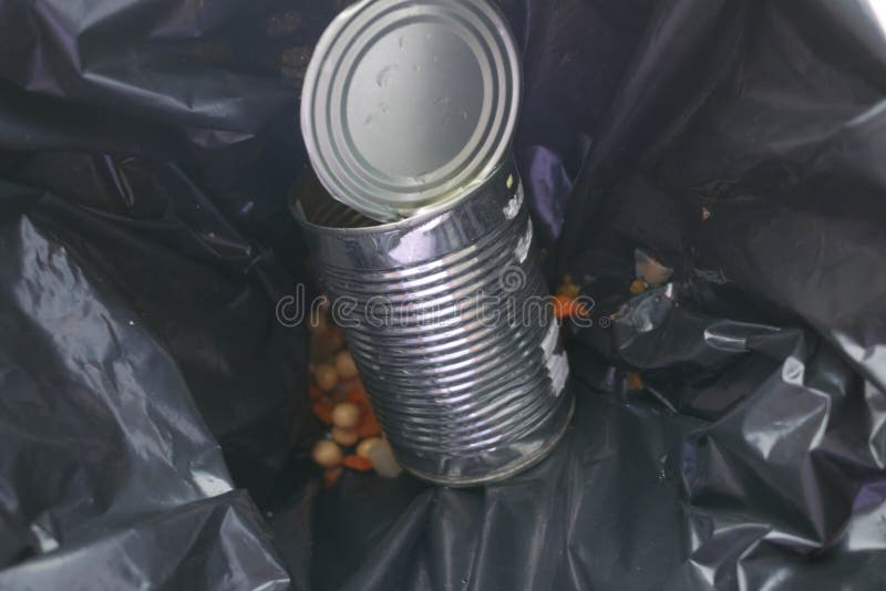 Throwing Garbage in a Garbage Bin Stock Image - Image of clean ...