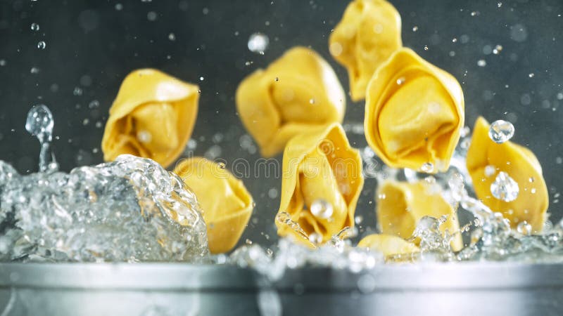 Throwing Pasta into Boiled Water Stock Photo - Image of healthy ...