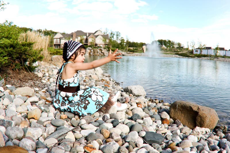 Throwing Rocks Picture. Image: 5391775