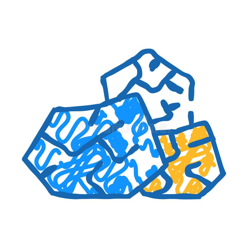 Throwing Stones Icon Doodle Illustration Stock Illustration ...