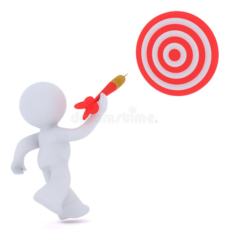 Throwing at a target sign stock illustration. Illustration of point ...