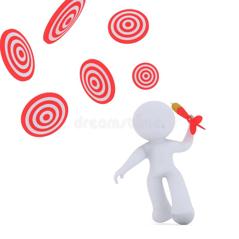 Throwing at a target sign stock illustration. Illustration of design ...