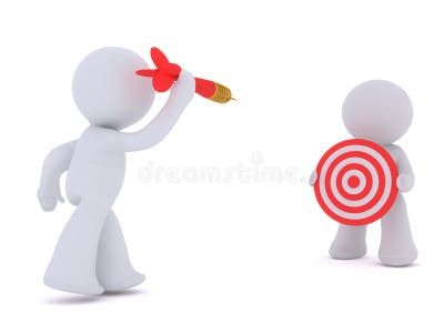 Throwing at a target sign stock illustration. Illustration of throw ...