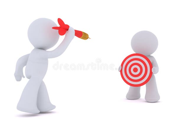 Throwing at a target sign stock illustration. Illustration of throw ...