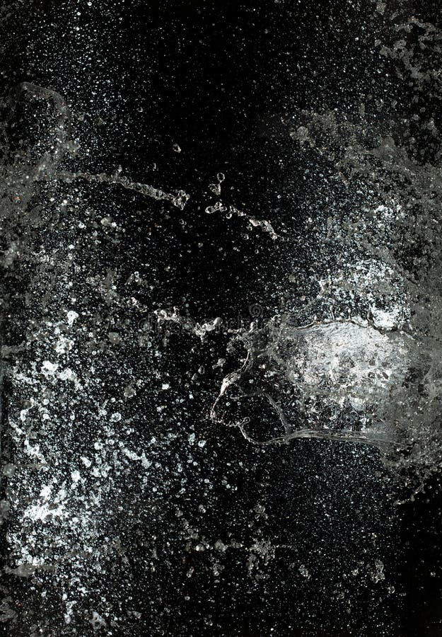 Throwing of Water Splashes into Drop Water Attack Fluttering in Wall ...