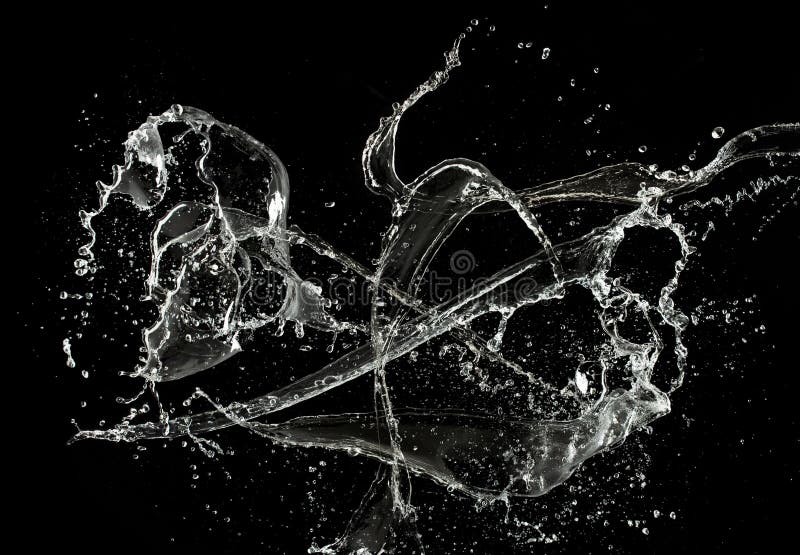 Throwing Water To Object Make Curve Drop Splash in Explosion Motion ...