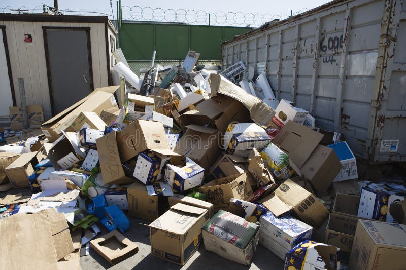 Cardboard and Paper Recycling Stock Image - Image of code, board: 33243385